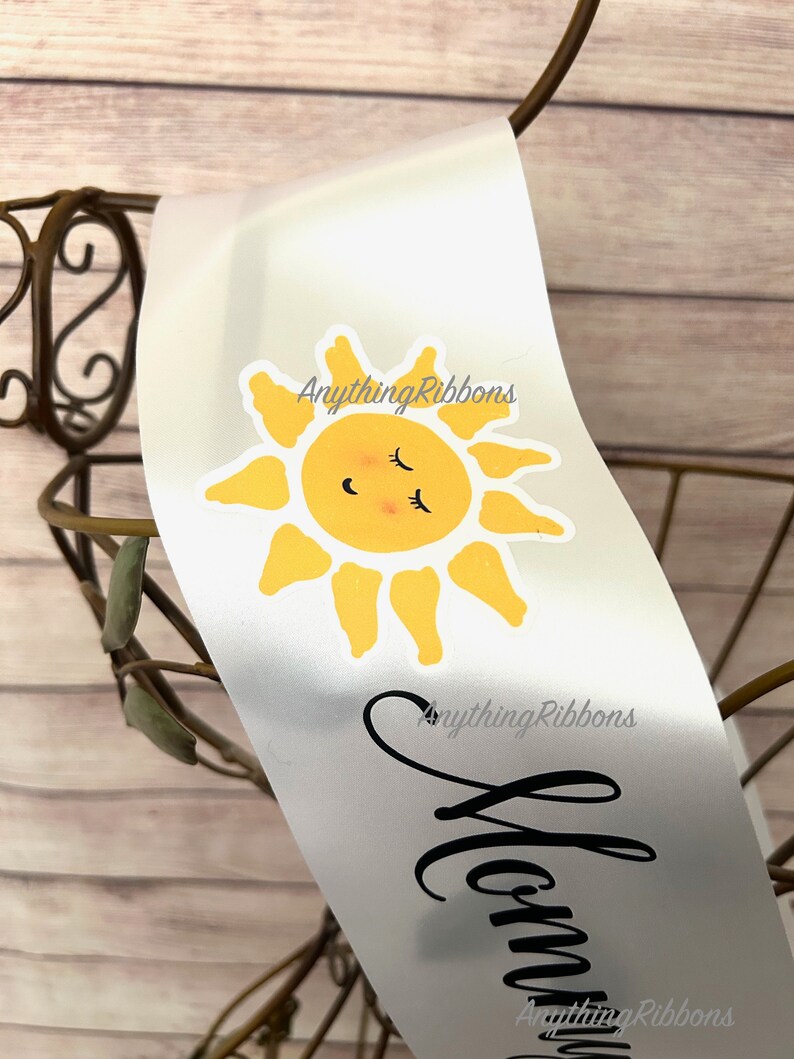 Sun Theme Sash Mommy to Be Sash With Sun - Etsy