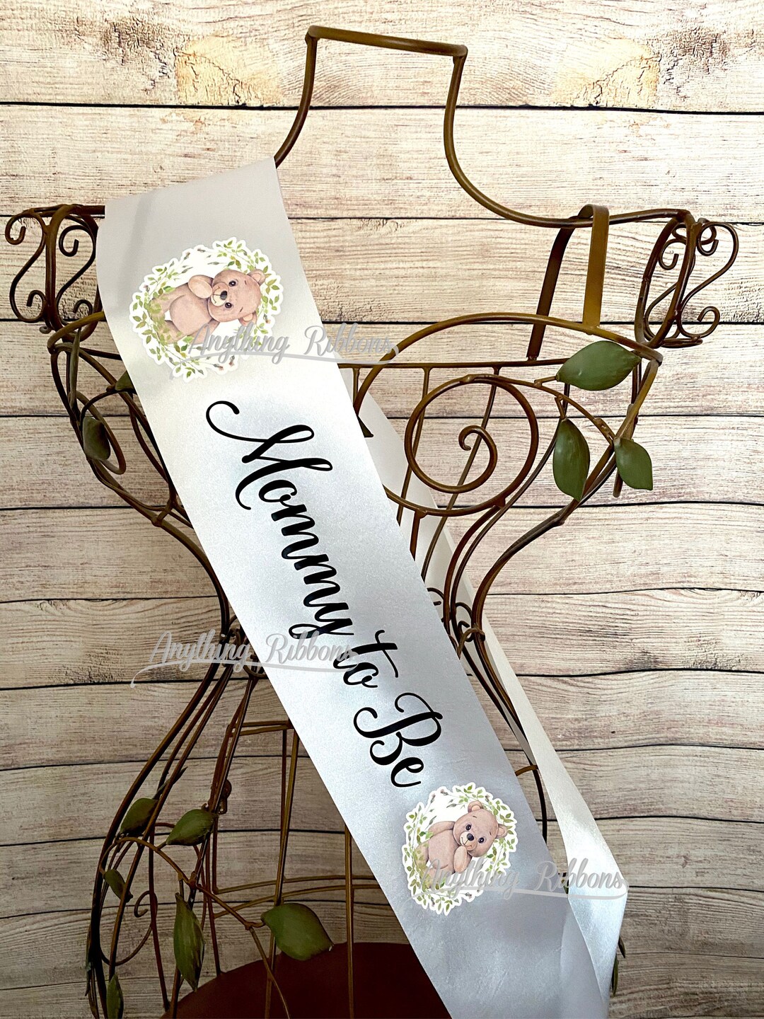 Teddy Bear Baby Shower Sash Bear Baby Shower Sash - Etsy