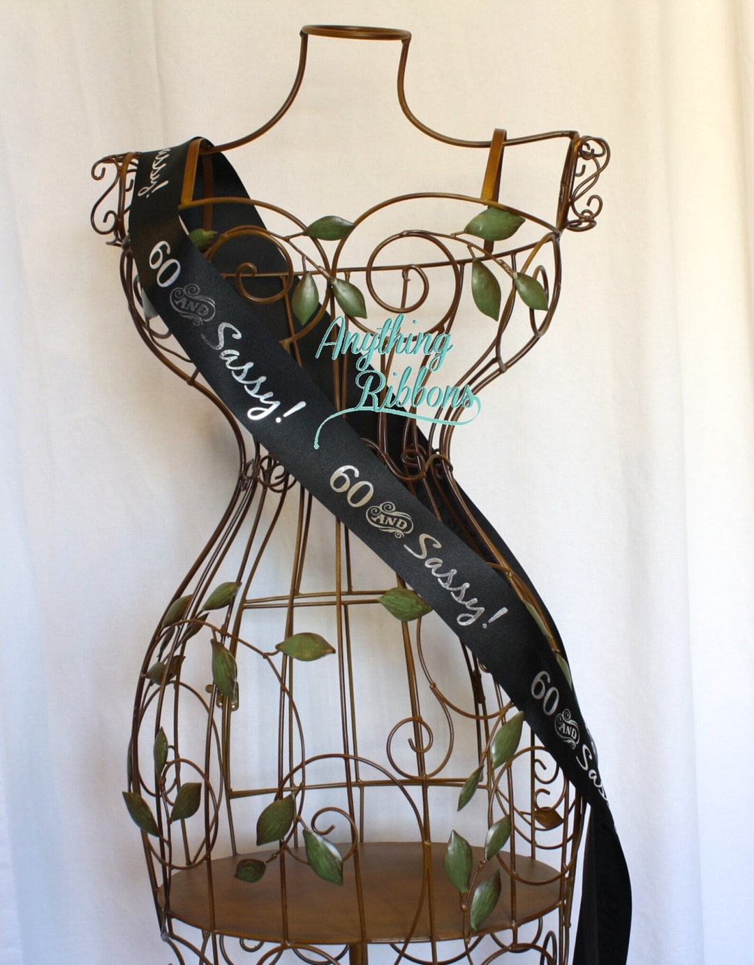 60 and Sassy, 60th Birthday Personalized Party Sash - Etsy