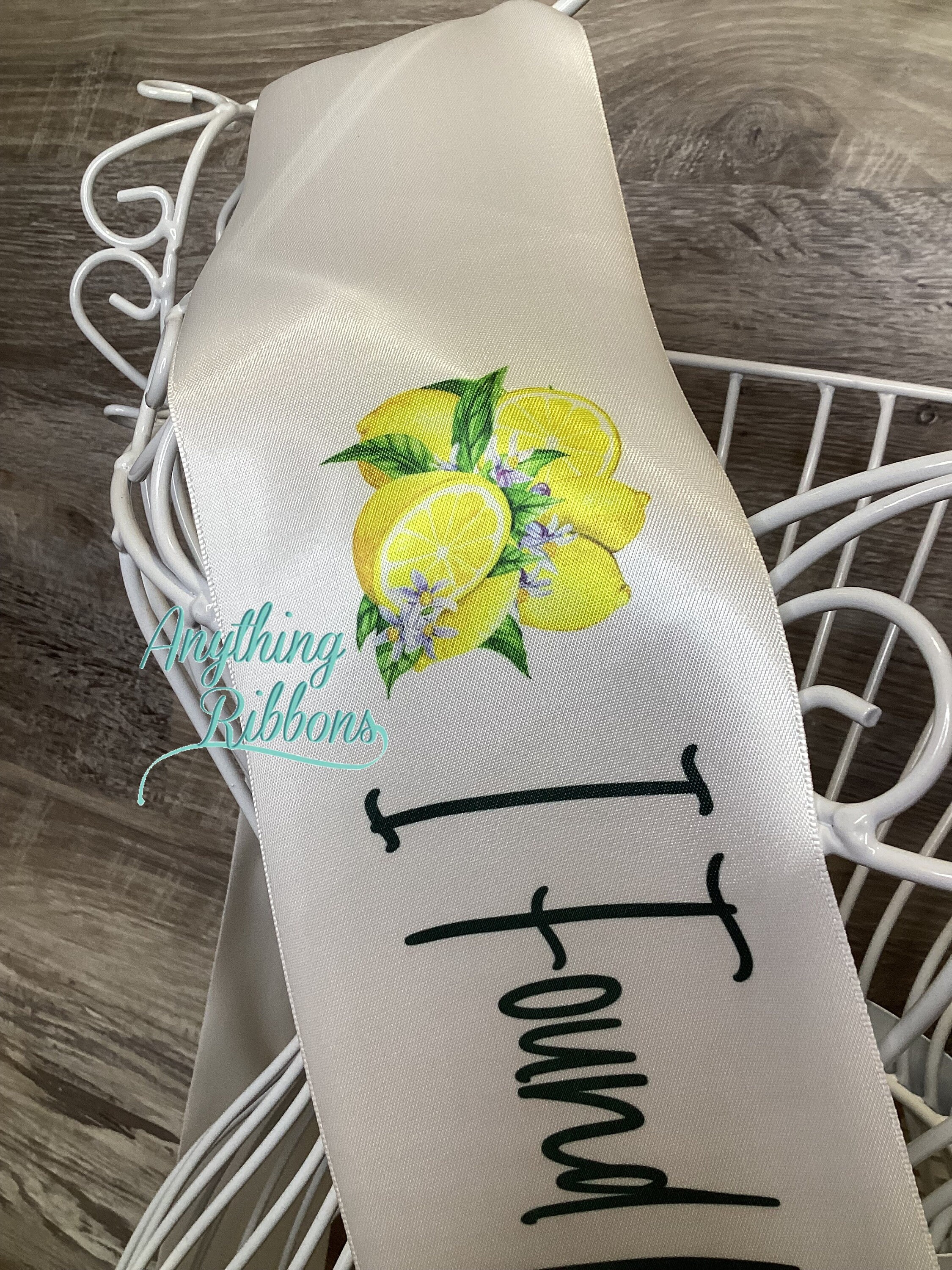 Main Squeeze Theme - Bride to Be - Lemon Theme Bridal Shower Sash ...