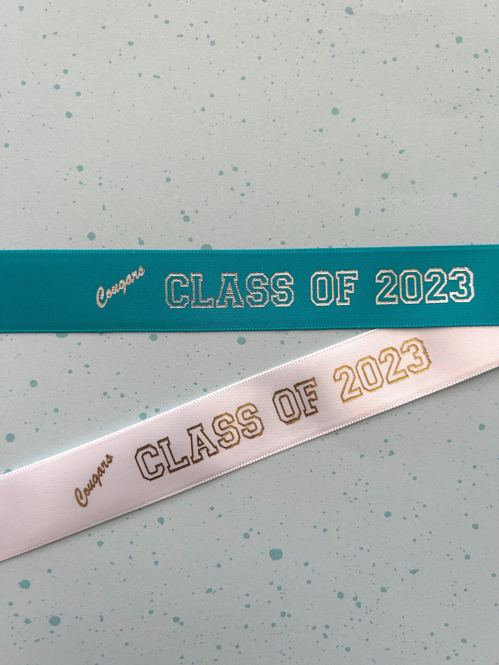 Class of 2023 Graduation Ribbon With Mascot Names, Continuous Printed ...