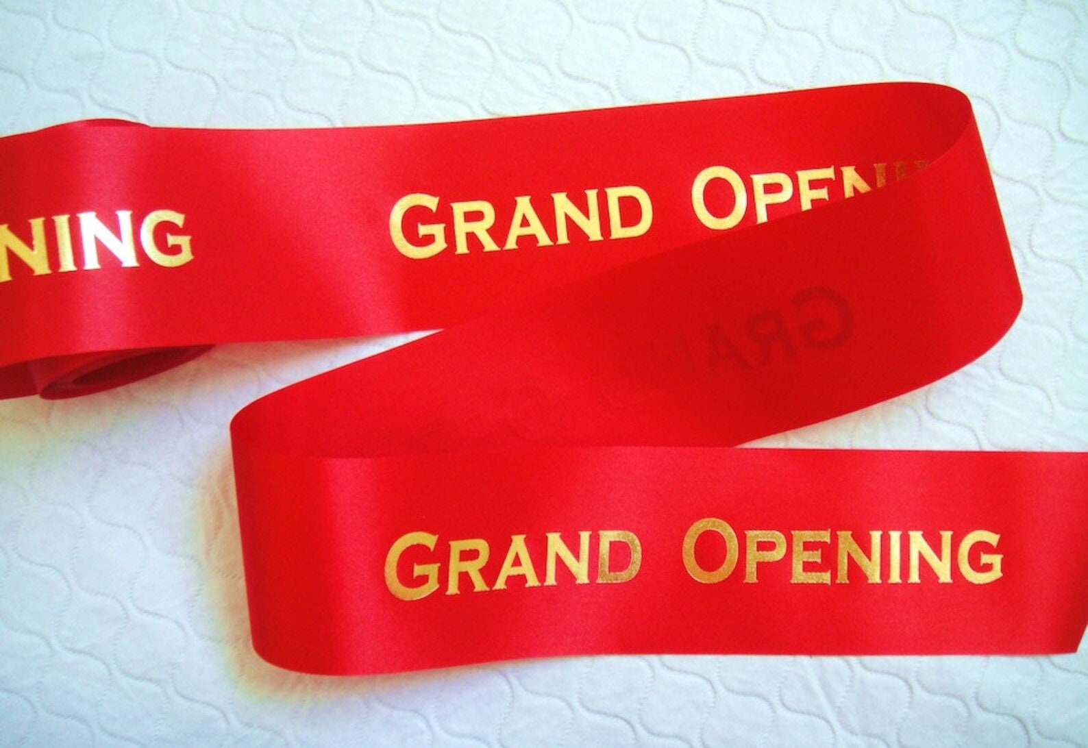 Grand Opening Imprinted Ribbon Cutting Celebration Ribbon for New ...