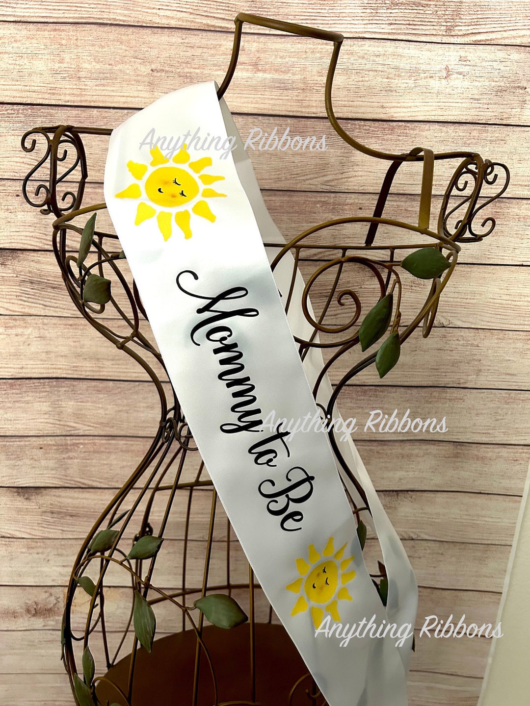 Sun Theme Sash - Mommy to Be Sash With Sun - Etsy