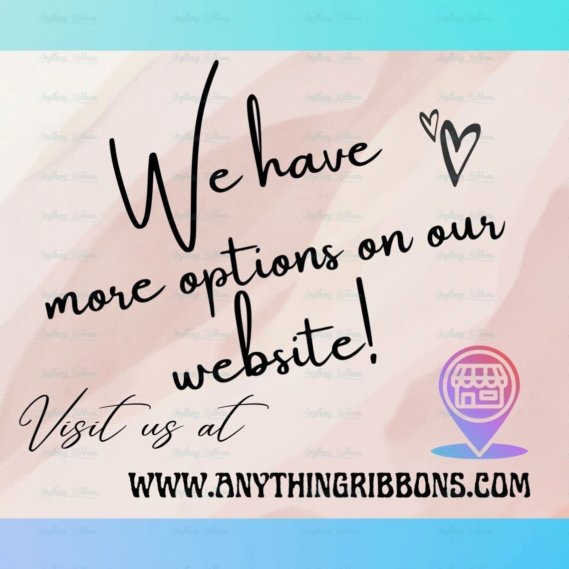 7/8 Inch Wide Happy Anniversary Script Personalized Continuous - Etsy