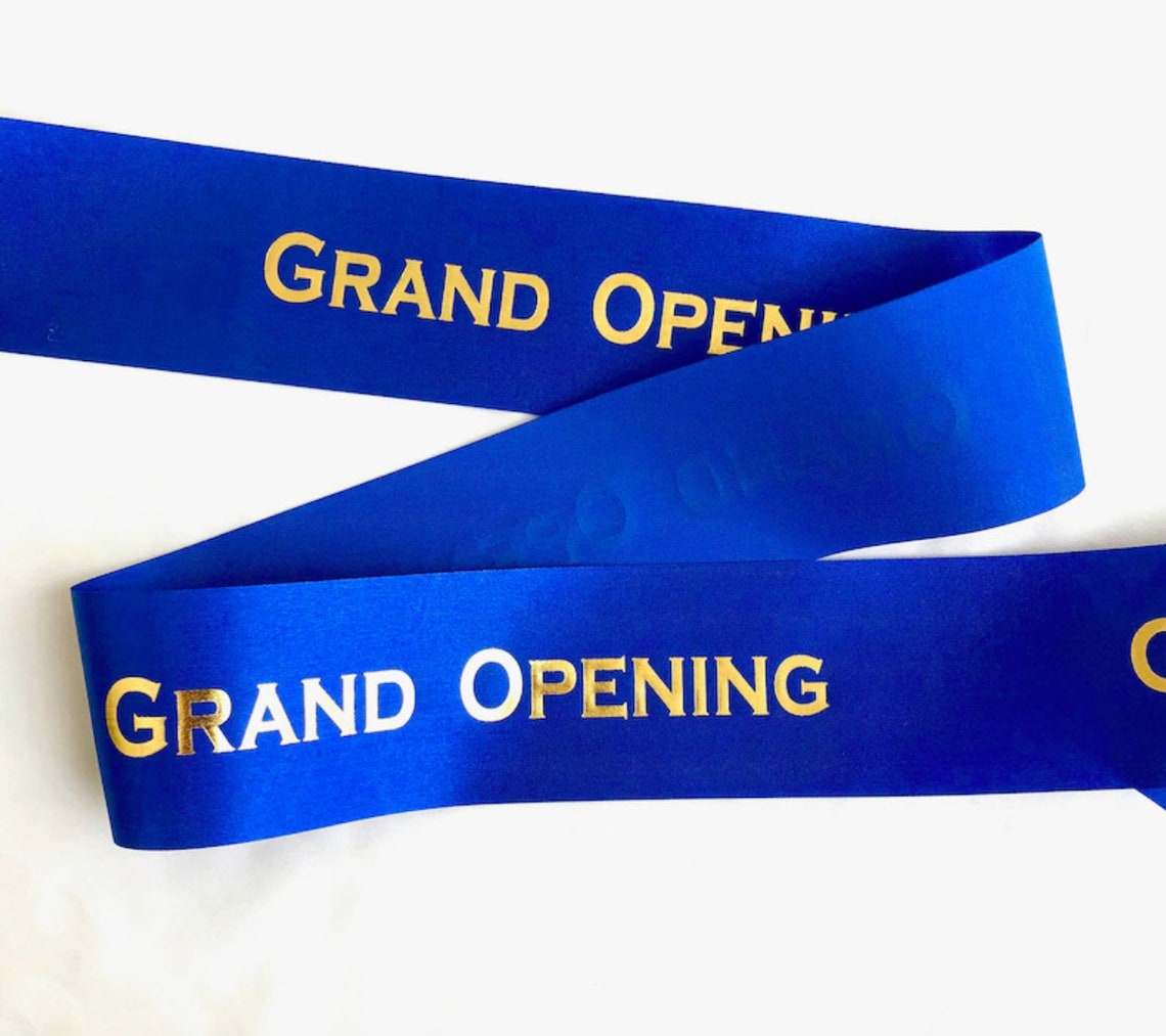 Grand Opening Imprinted Ribbon Cutting Celebration Ribbon for | Etsy