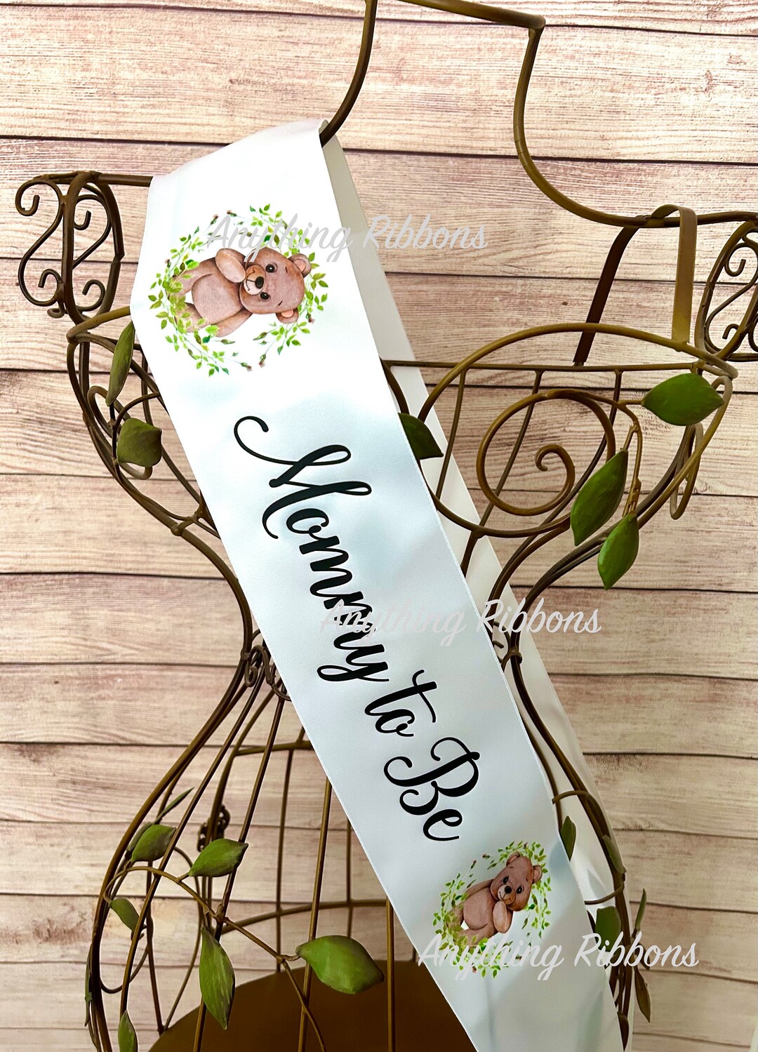 Teddy Bear Baby Shower Sash - Bear Baby Shower Sash - Etsy