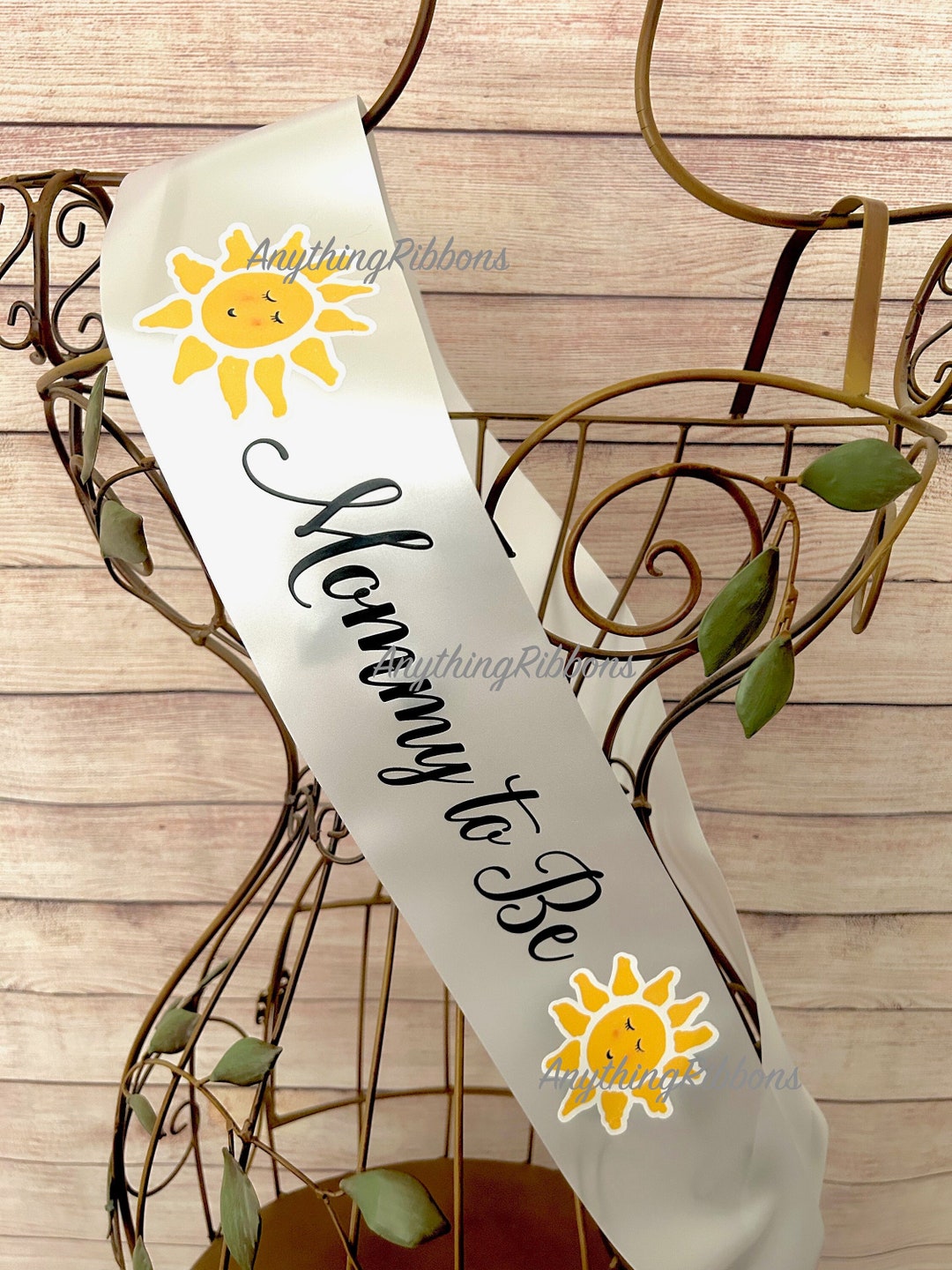 Sun Theme Sash Mommy to Be Sash With Sun - Etsy