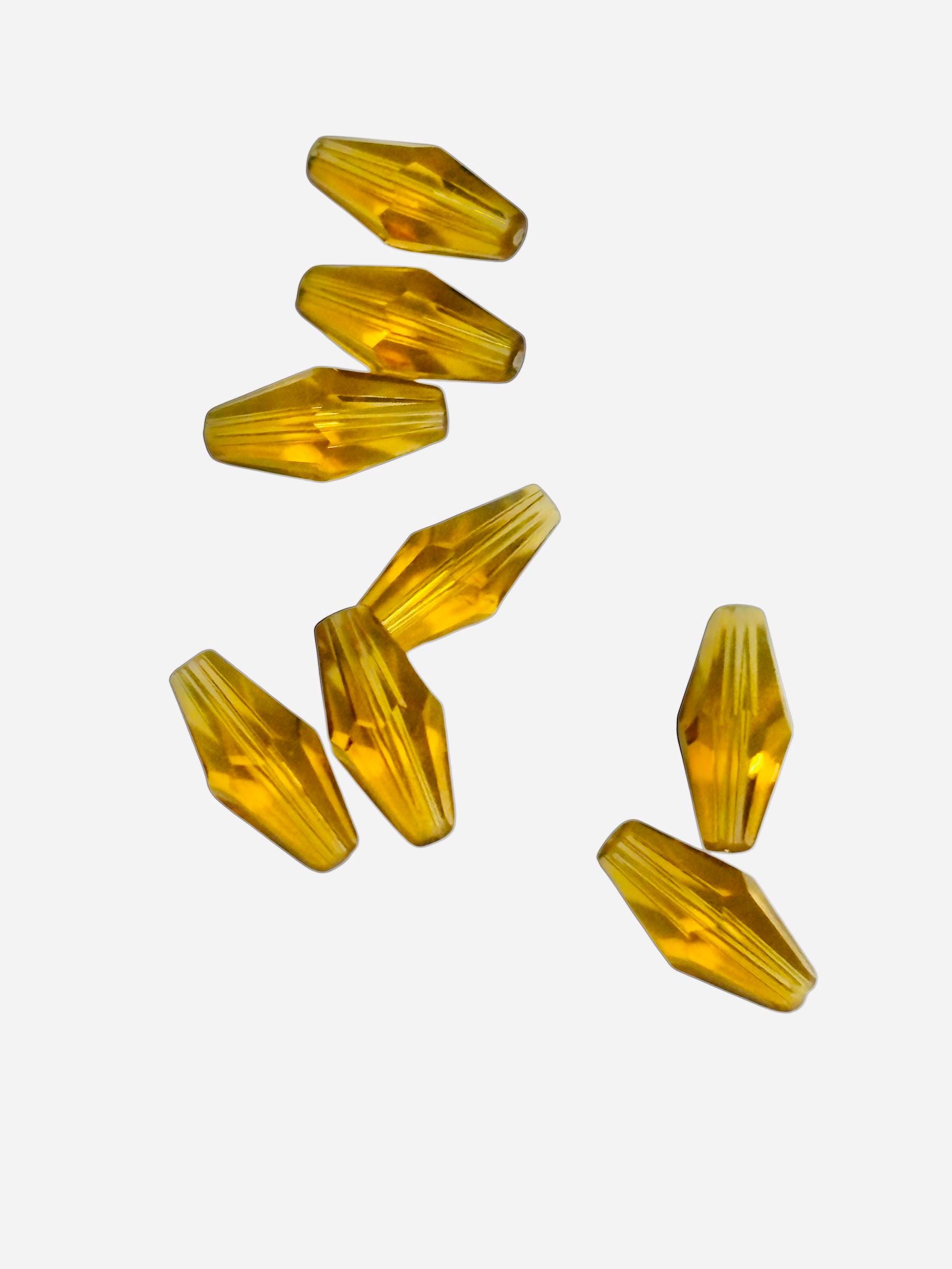 One Faceted Long BICONE Swarovski Crystals,crystal Elongated Bicone ...