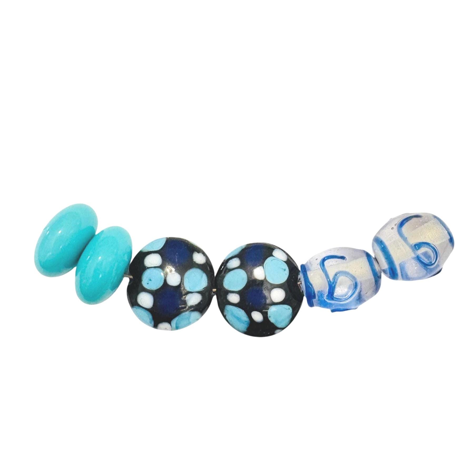 2-dotted Bumpy Pink Lampwork Round Beads, Lampwork Glass, 14mm Dotted ...