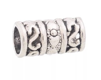 Artisan Dotted Slider Beads // Sterling Silver Spacer Beads - Etsy