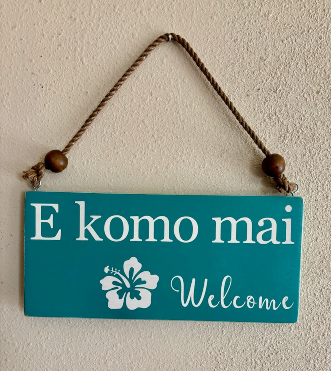 E Komo Mai, Welcome Sign - Etsy
