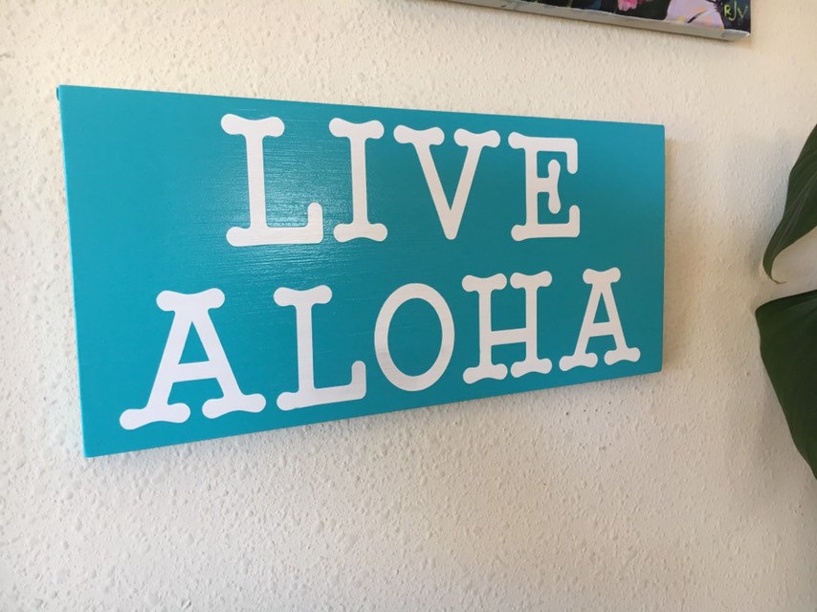 Live Aloha Wood Sign handmade on Maui - Etsy