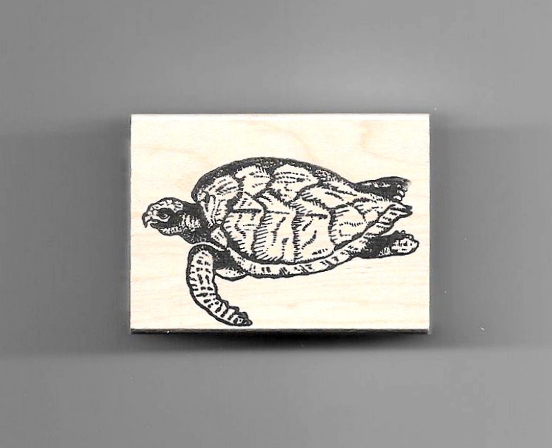 HONU (sea Turtle) Rubber Stamp - Etsy