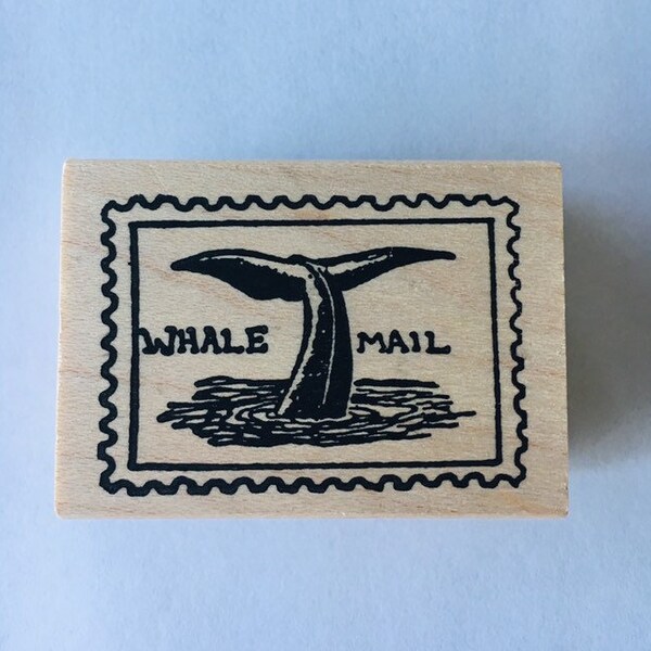Whale Rubber Stamp - Etsy