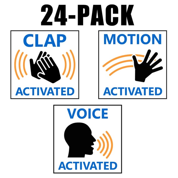 Clap Activated Motion Activated Voice Activated Prank Stickers - Etsy