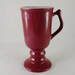 Vintage Hall China Maroon Pedestal Mug 1273, Maroon Coffee Mug ...