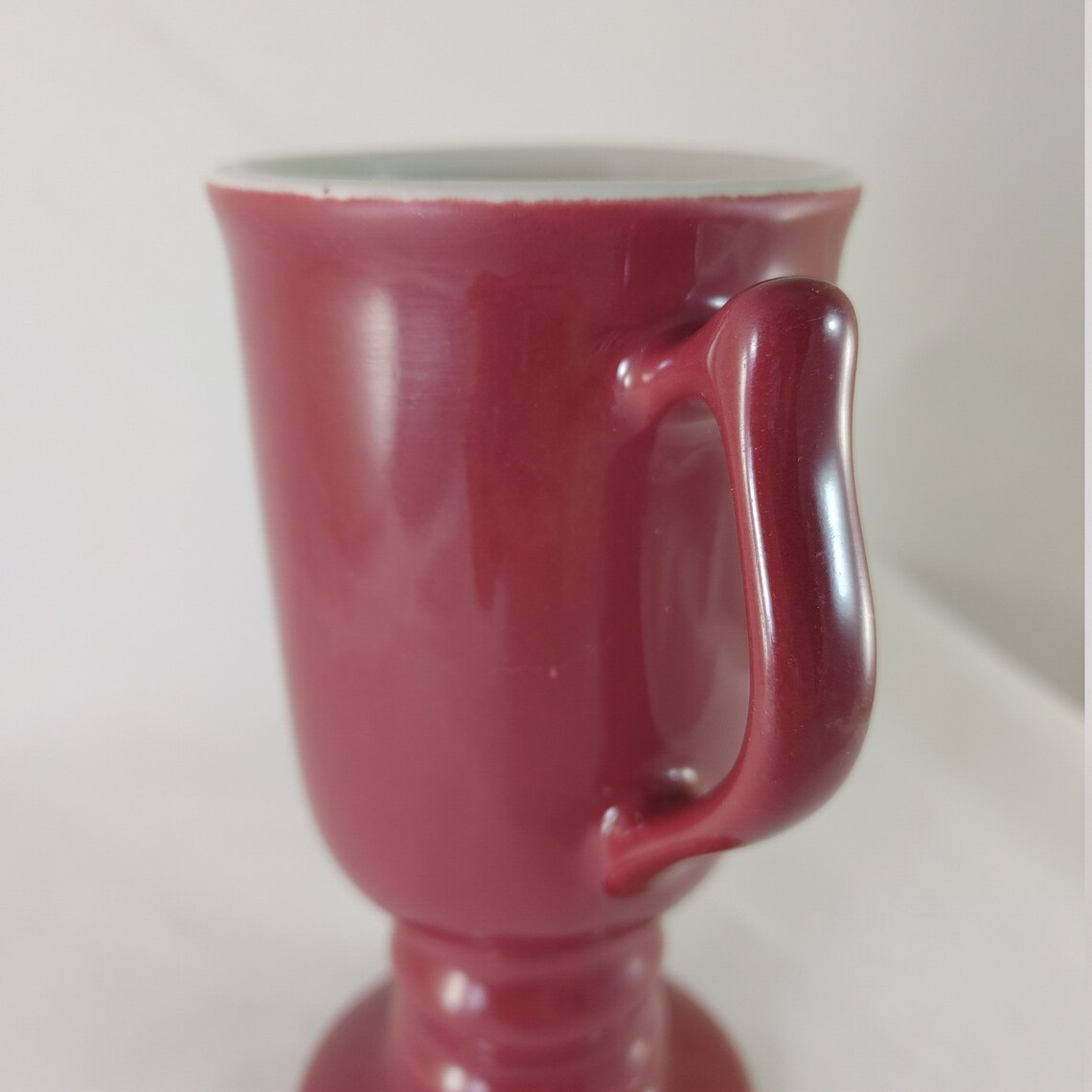 Vintage Hall China Maroon Pedestal Mug 1273 Maroon Coffee - Etsy