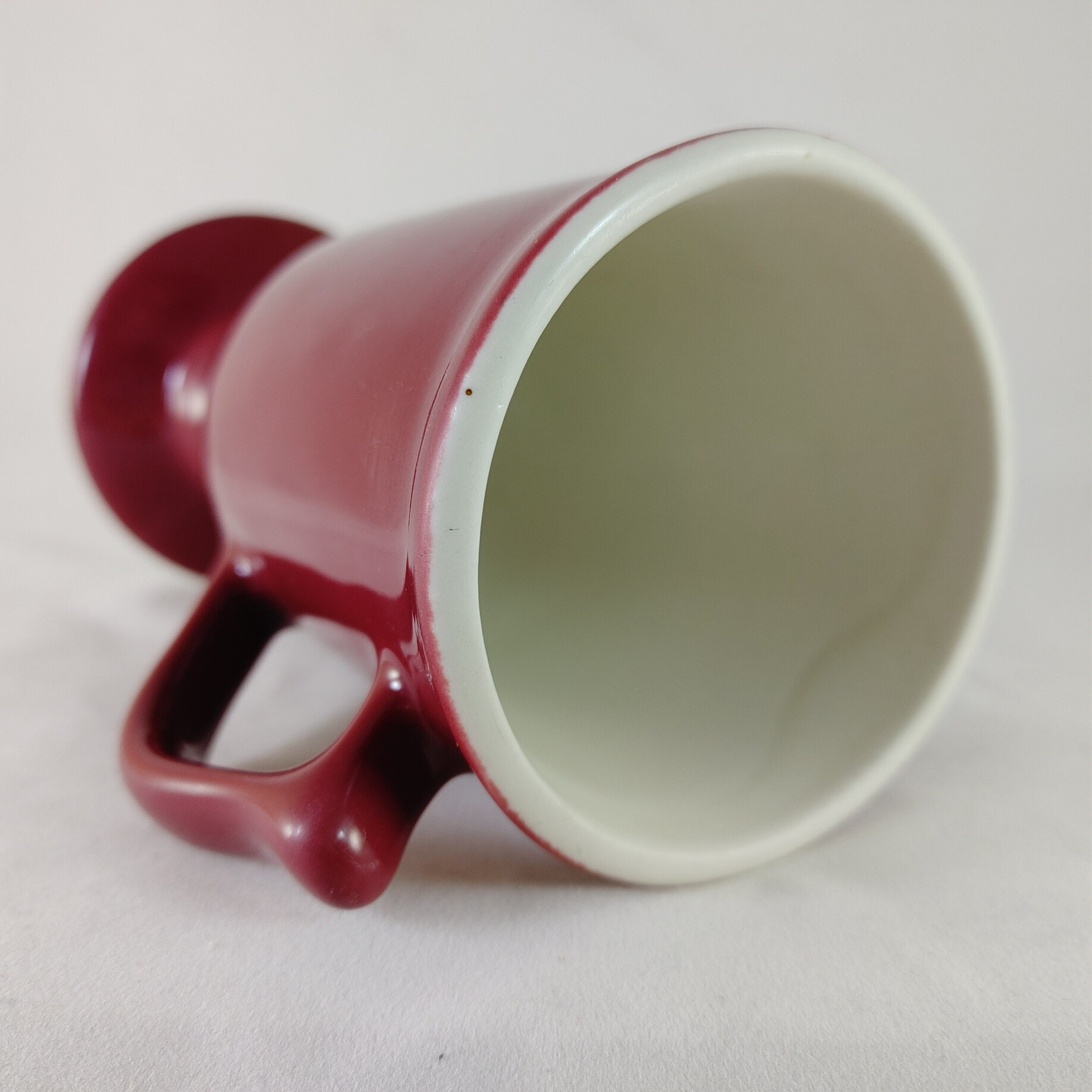 Vintage Hall China Maroon Pedestal Mug 1273 Maroon Coffee - Etsy