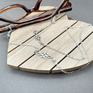 Silver Eyeglasses Chain - Sunglass Necklace - Glasses Chain ...