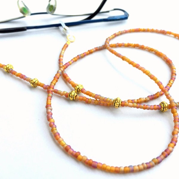 Gold Eyeglass Chain Etsy