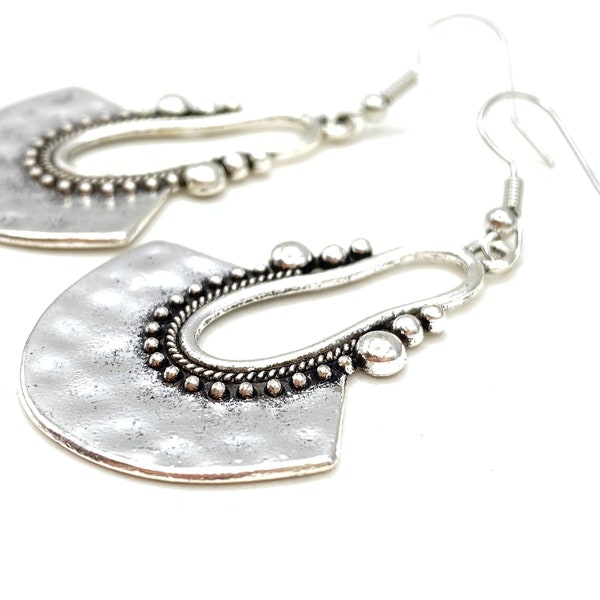 Large Sterling Silver Chandelier Earrings - Etsy