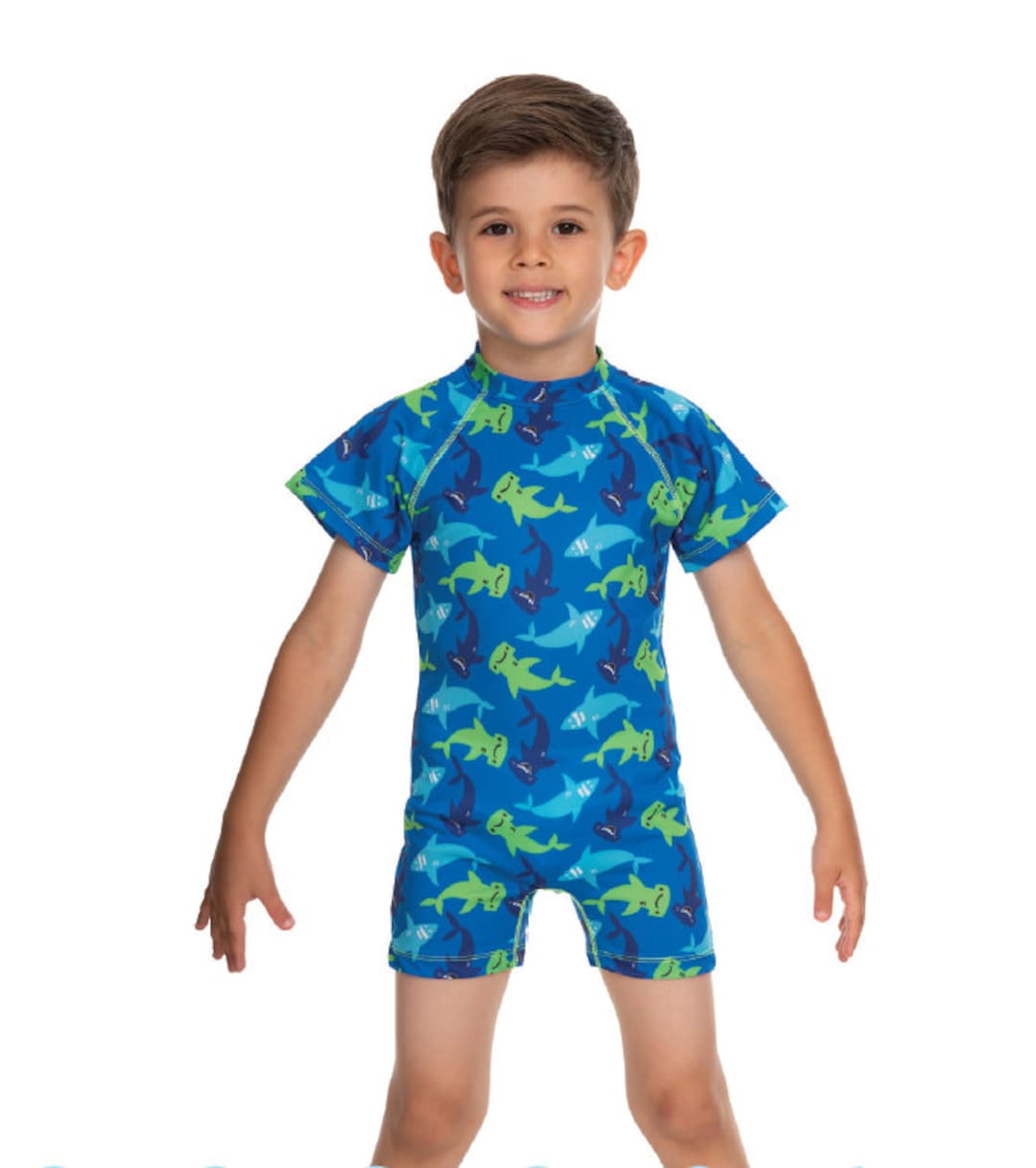 UV Protected Damper Bodysuit Swimsuit Dino, Size 12-18m, 18-24m, 2-3Y ...