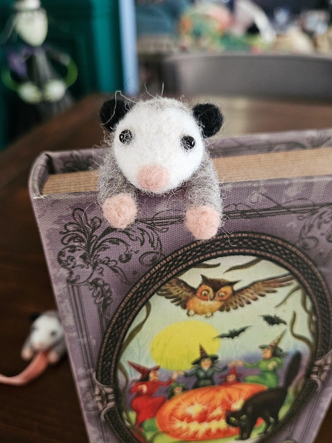 Needle Felted Possum Bookmark, Cute Animal Page Holder, Woodland ...