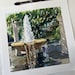 Fountain Art Print,watercolor Artwork,watercolor Print Wall Art,water ...