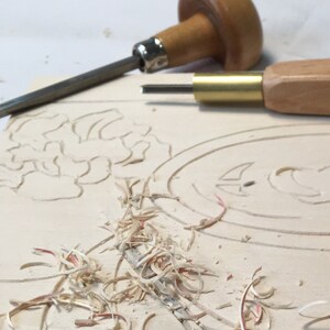 Magnolia Woodblock Print,floral Woodcut Art,original White Line Block ...