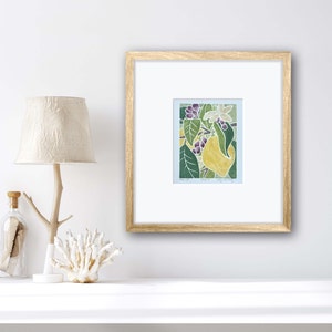 Citrus Art,woodblock Print,lemon Tree Art Original Woodcut,handmade Art ...