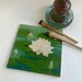 Lily Pond Woodblock Print, Small Woodcut Wall Decor, Waterlily Artwork ...