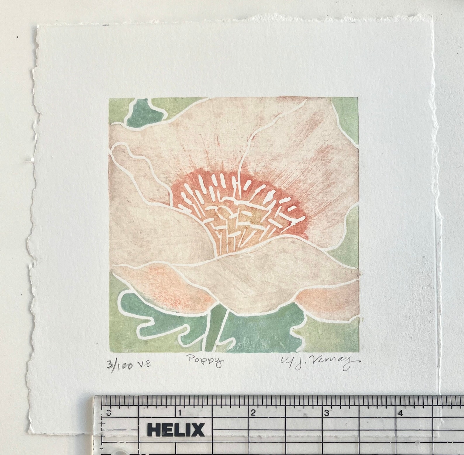 Poppy Print Wall Art,woodcut Art,woodblock Print,poppy Wall Decor ...