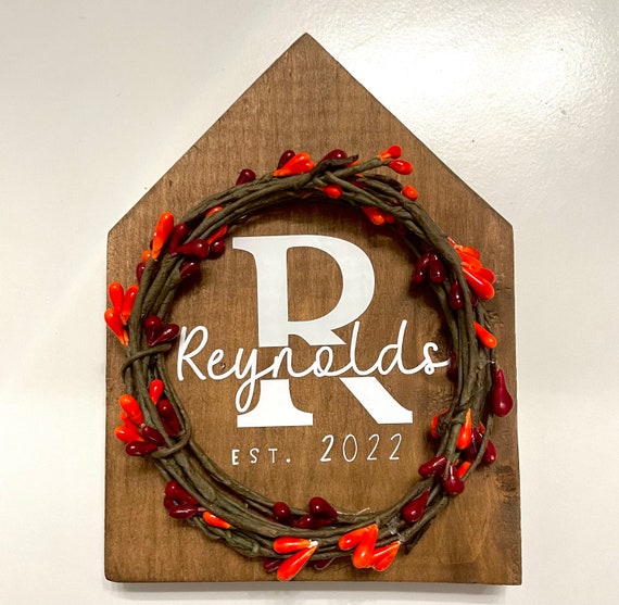 Custom Wooden House Sign - Etsy