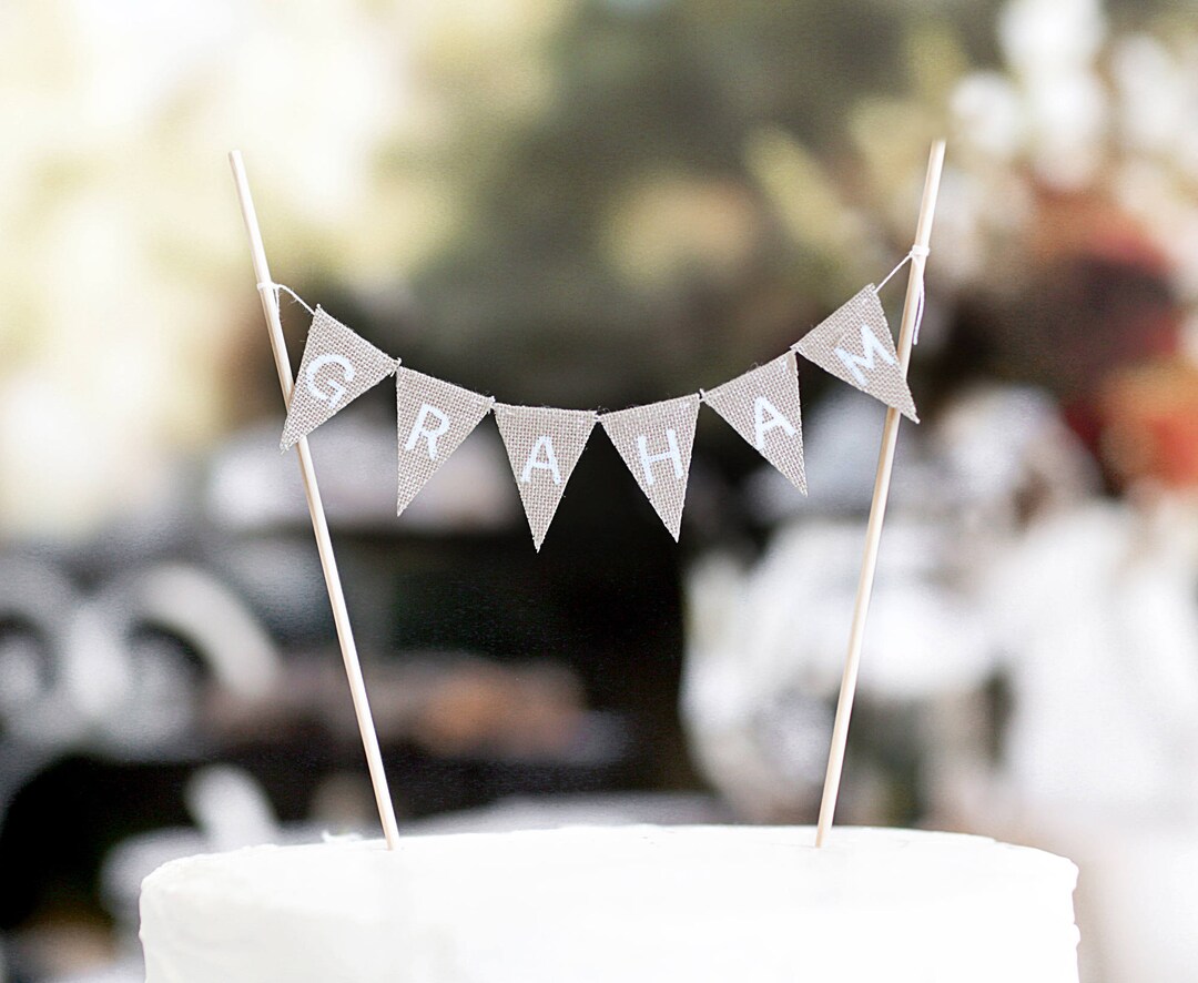 Baby Name Cake Toppers,cake Topper,cake Center Piece,rustic Cake ...