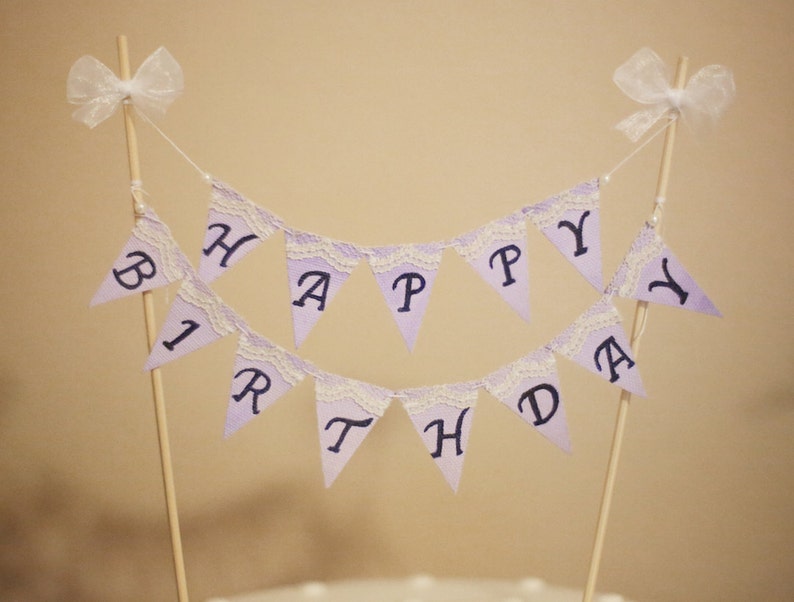 Happy Birthday Banner for Baby Cake Toppers Cake Banner - Etsy