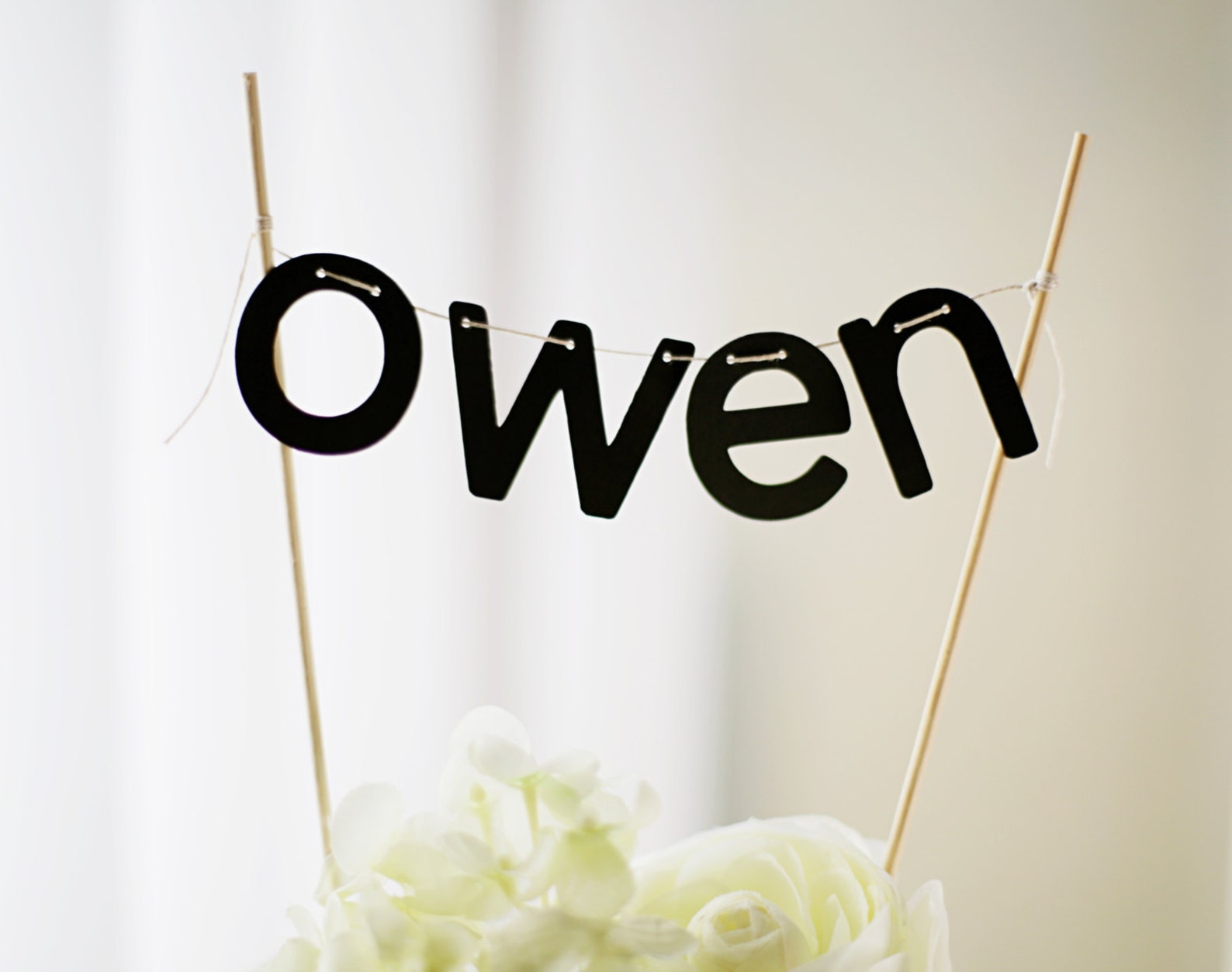 Custom Name Topper Simple Modern Cake Toppers Birthday Name - Etsy