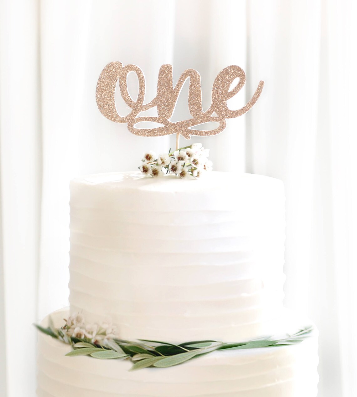 One Cake Topper,glitter Gold Cake Topper,1st Birthday Glitter Cake ...
