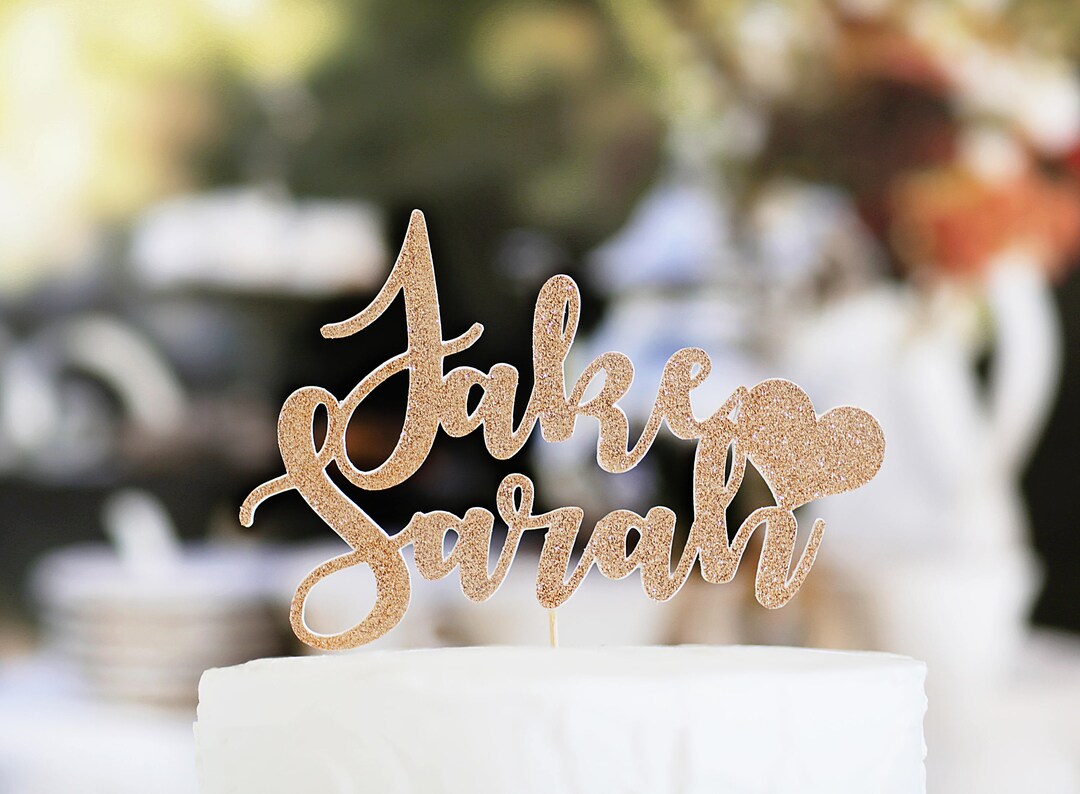 Name Toppers, Personalized Cake Toppers,customized Cake Toppers,initial ...