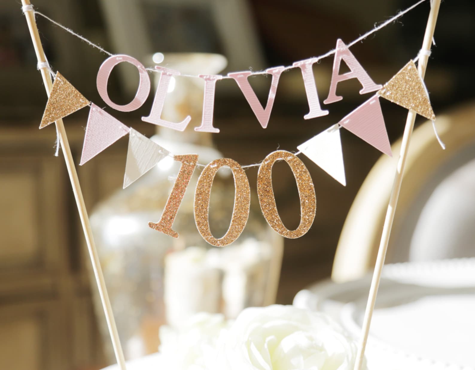 100th Day Topper,baby Birthday Party Cake Toppers,personalized Cake ...