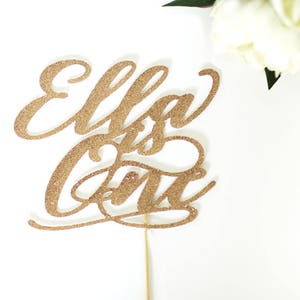 Rose Gold Birthday,customized Cake Toppers, Birthday Cake Topper, 1st ...
