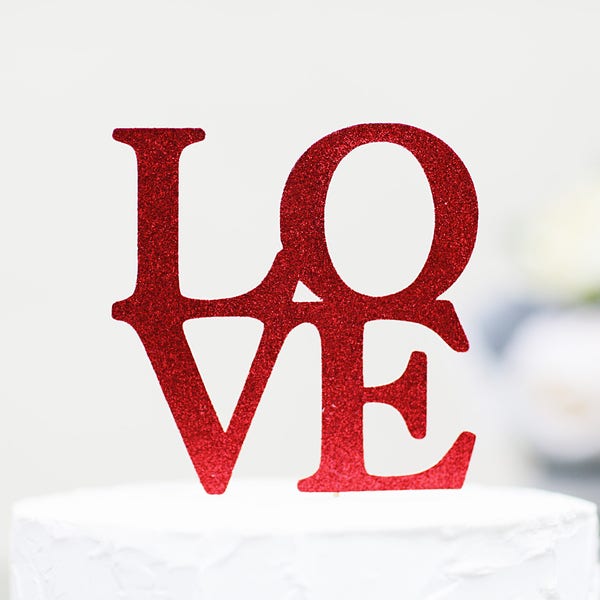 Love Sign Cake Topper - Etsy