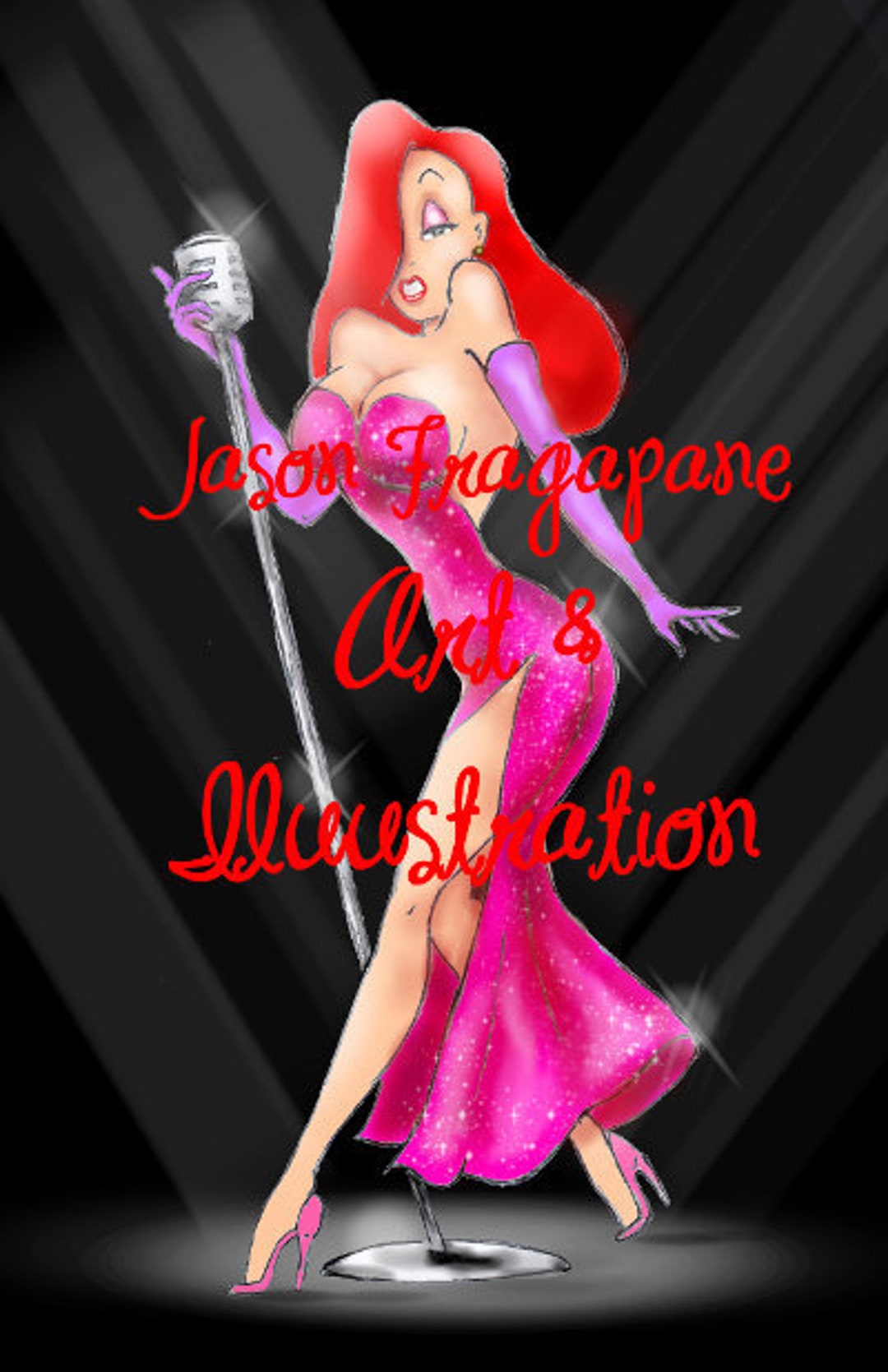 Disney JESSICA RABBIT Fan Art Photo Print Roger Disneyland - Etsy