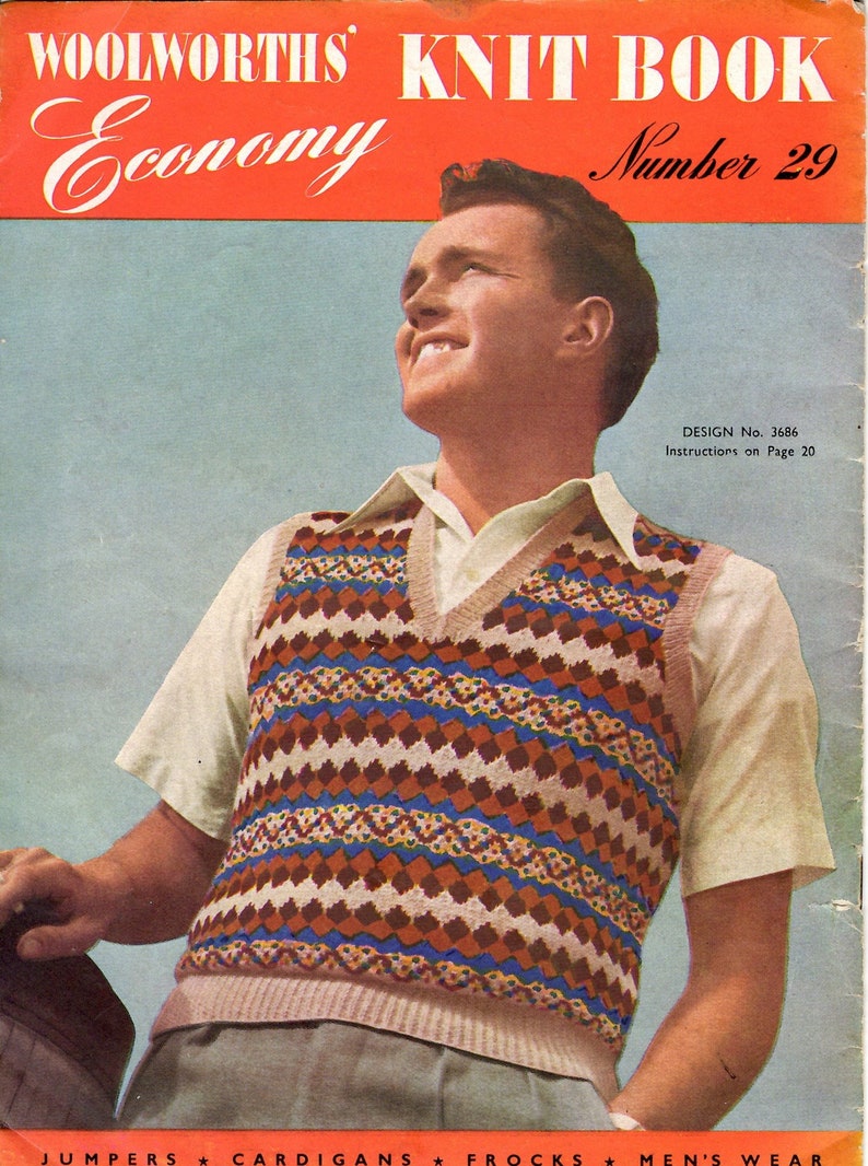 1940s Woolworths Economy PDF Knitting Book 29 - Etsy