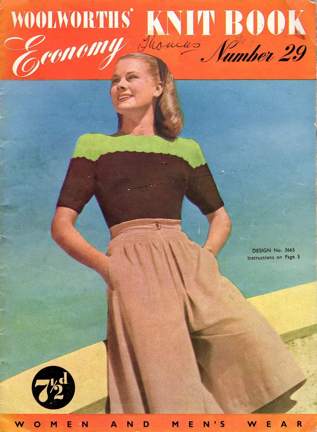 1940s Woolworths Economy PDF Knitting Book 29 - Etsy
