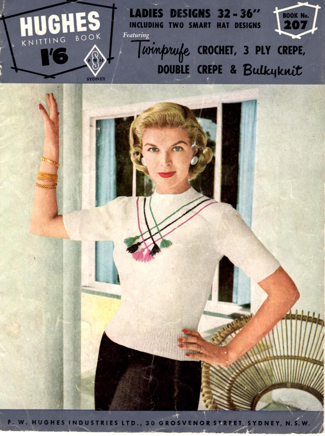 1950s Hughes Knitting Book 207 PDF - Etsy
