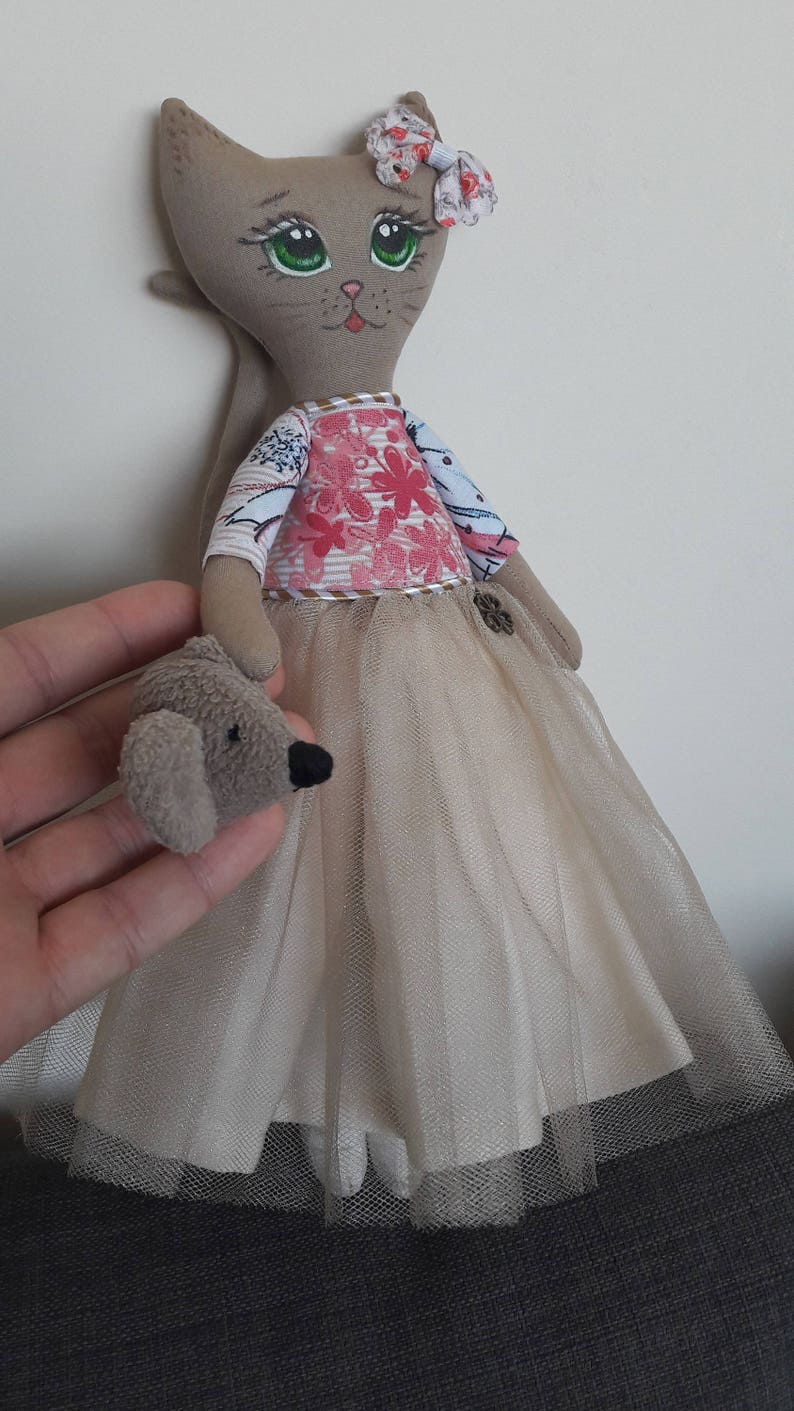 Fabric Doll Tilda Doll Cat Rag Doll Collection Dolls Balerina - Etsy