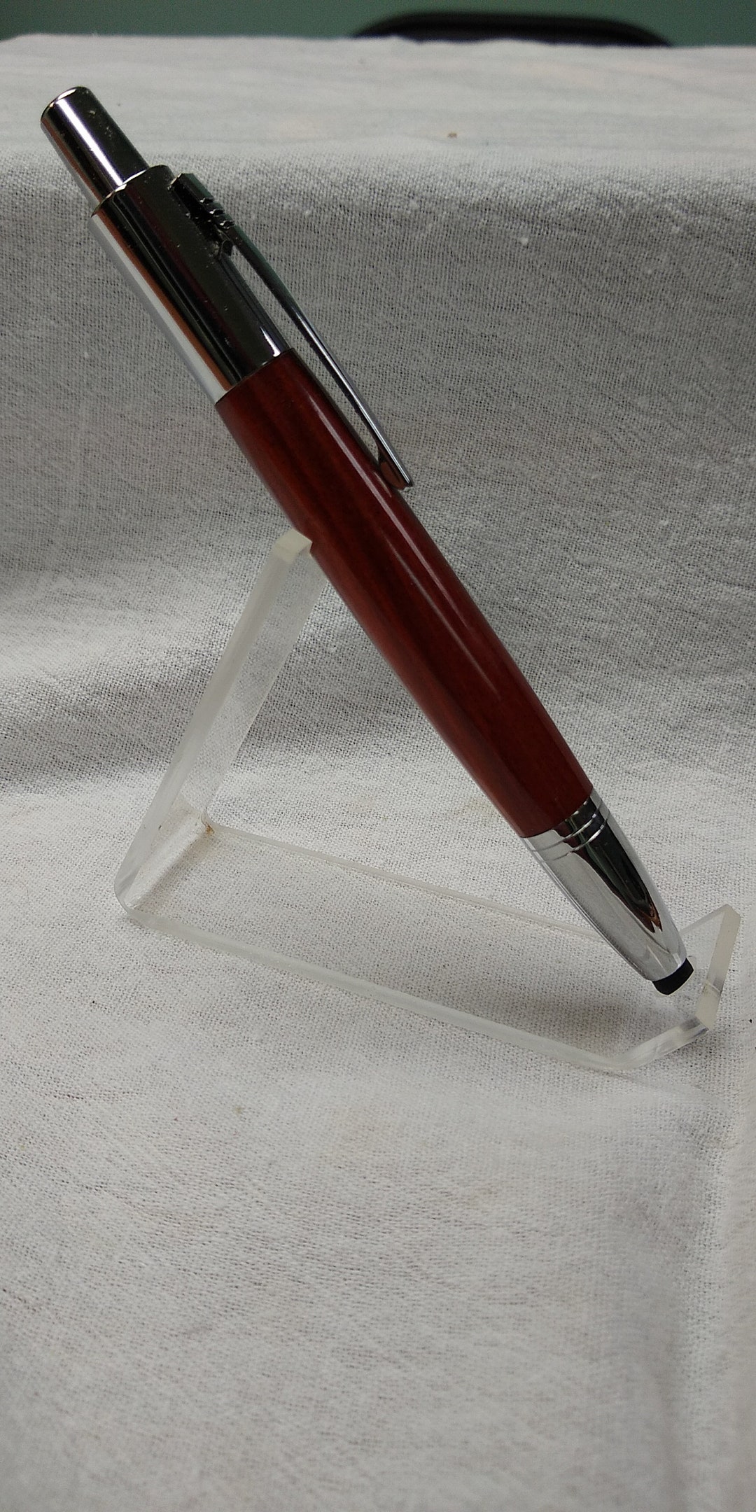 Vesper Click Pen With Stylus Tip Made From Indian Rosewood - Etsy