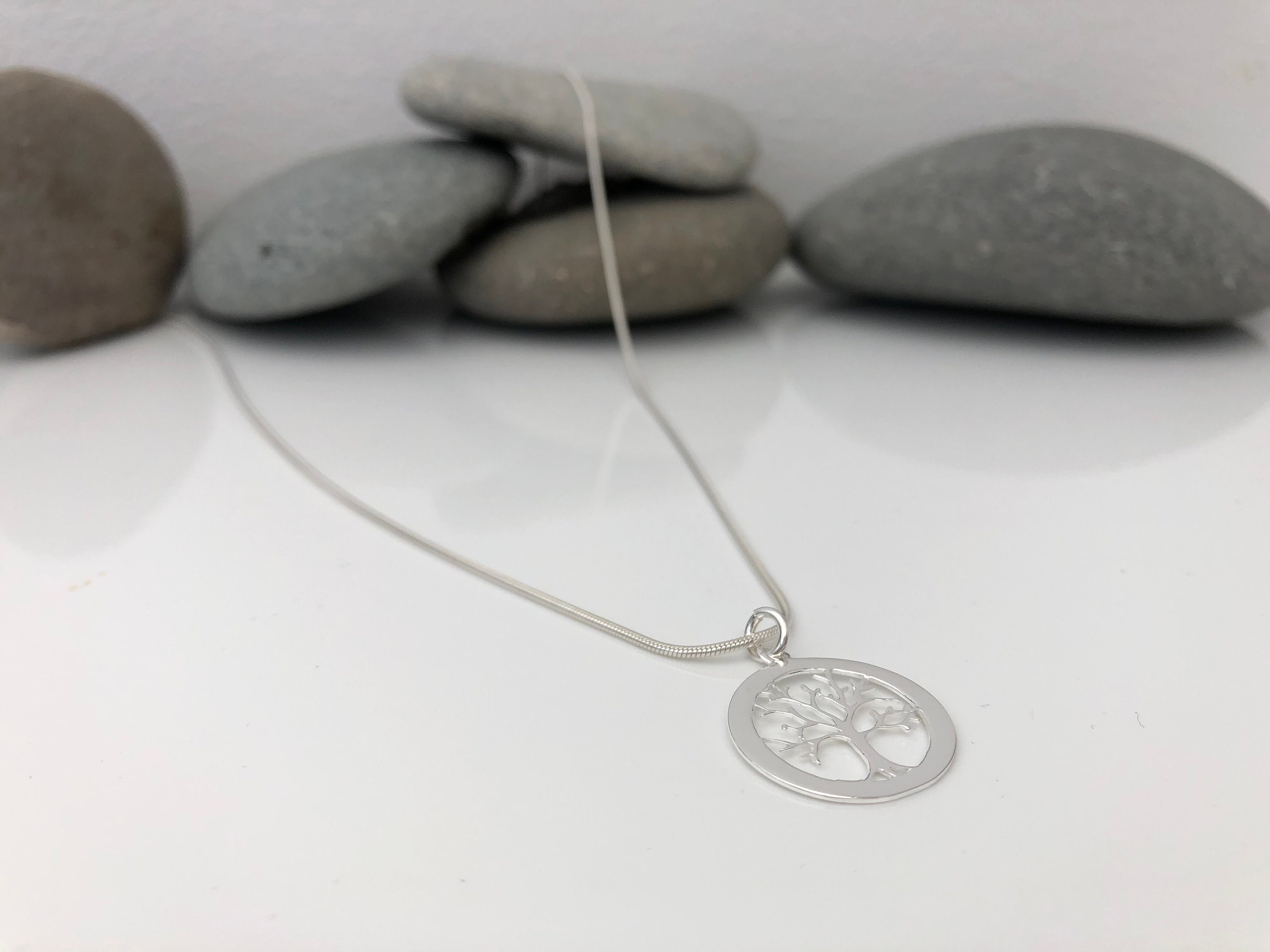 Sterling Silver Tree of Life Necklace. Tree of Life Pendant. Tree of ...