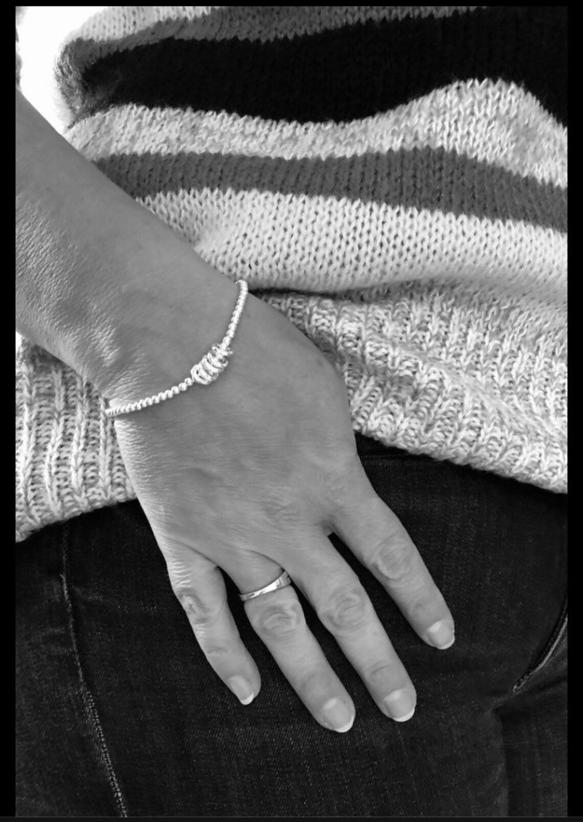 Silver 50th Birthday Bracelet 50 Birthday Gift. 50th Birthday Gift for ...