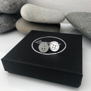 Sterling Silver Button Stud Earrings. Silver Button Earrings. Button ...
